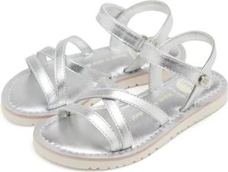 Gioseppo Garçon Fille Tolland Sandale Plate, Argent métallique, 27 EU