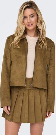 Only Kurzjacke ONLTULIP FAUX SUEDE ZIP JACKET OTW