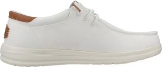 Hey Dude Homme, Chaussures, Blanc, Taille: 41 EU Chaussures en Toile &agrave; Lacets