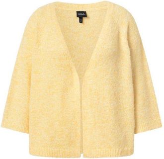 Ulla Popken Strickjacke Strickjacke kuschelweich ohne Verschluss 3/4-Arm