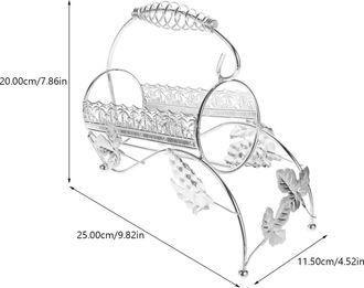 NUOBESTY Metall Weinregal Tisch Weinst&auml;nder Silber Stabiler Flaschenhalter aus Eisendraht f&uuml;r Rotwein und Weinflaschen Platzsparend Langlebig f&uuml;r K&uuml;che und Ess