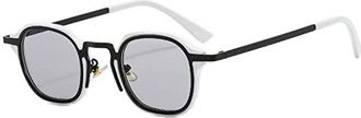 Generic Lunettes de soleil tendance pour femme - Style rétro punk - UV400 - Tendance, Blanc gris clair., As the picture