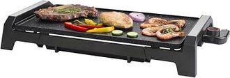 Senya Elektrische Grillplatte - 2200 W Platte in Steinoptik, Antihaftbeschichtung, große Grillfläche für 6 bis 8 Personen, Fettauffangschale, spülmaschineng