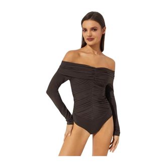 Khaite Body With Crease Panza - - Tops - Damen - Braun - S