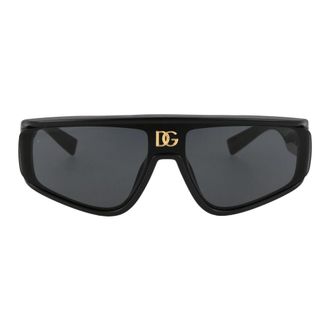 Dolce & Gabbana Rechteckige Sonnenbrille - - Accessories - Herren - Schwarzk - 46 MM