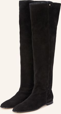 HUGO BOSS Overknee-Stiefel Anyah schwarz