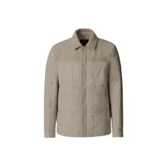 Mackage Homme, Vestes, Beige, Taille: 4XS Henrik Veste chemise en su&egrave;de et mati&egrave;res mixtes