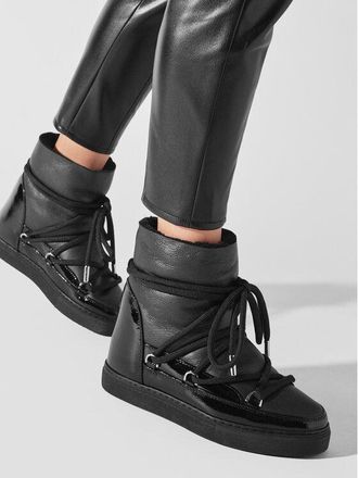 INUIKII Schneeschuhe Gloss Wedge 75203-007 Schwarz