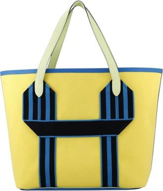Hermès 2023 Toile and Clemence Pursangle Tote Bag - Blau