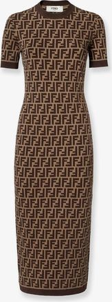 Fendi FF cotton blend dress - FENDI - gender_Woman