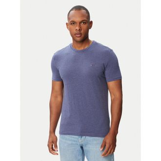 Tommy Jeans T-Shirt Jaspe DM0DM20363 Blau Slim Fit