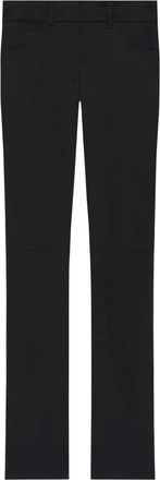 Courrèges Bootcut-Hose aus Satin - Schwarz