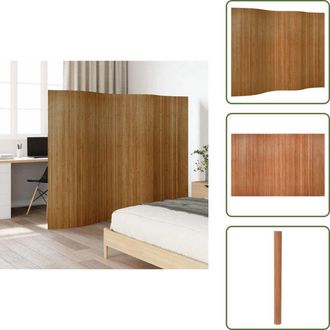 vidaXL The Living Store - Paravent Braun 165x250 cm Bambus - Bambus Raumteiler - Naturholz Raumtrenner - Paravent - Wohnraumgestaltung - Zimmerabtrennung