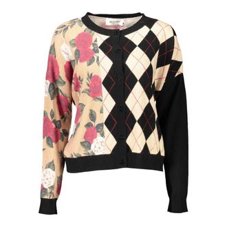 Blugirl Beiger Cardigan mit G&uuml;rtel und Langen &Auml;rmeln - - Knitwear - Damen - Mehrfarbig - M