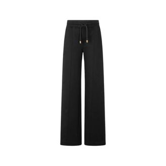 Roberto Cavalli Sportliche Baumwollhose mit zentralen Steppn&auml;hten - - Trousers - Damen - Schwarzk - XS