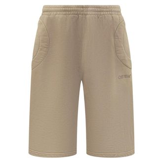 Off-white Off-white Laundry Circle Sweatshorts Beige