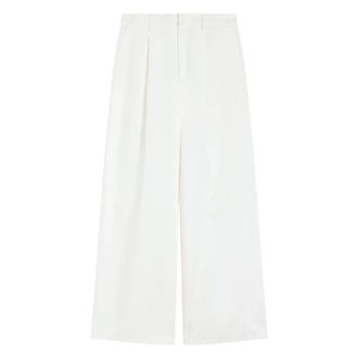 Max Mara Femme, Pantalons, Blanc, Taille: 40 FR Pantalone lungo