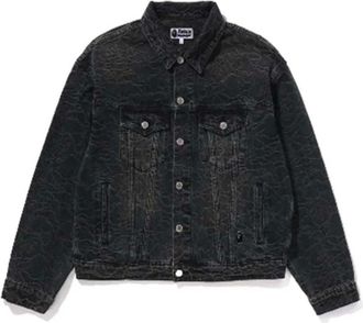 A Bathing Ape A Bathing Ape, Homme, Vestes, Noir, Taille: XL Denim Vestes