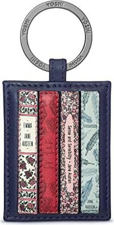 Yoshi Jane Austen Porte-clés en cuir Bleu marine