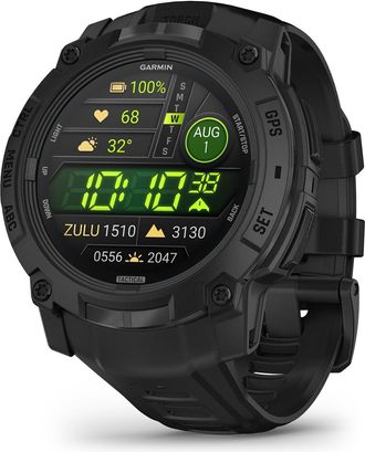 Garmin Instinct 3 Tactical 50mm AMOLED - GPS-Multisport-Smartwatch, 1,3 AMOLED-Display, bis zu 24 Tage Akkulaufzeit, 80+ Sport-Apps, Taktische Funktionen, Mu