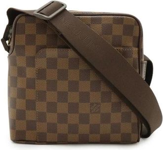 Louis Vuitton Pre-owned Olav PM Sac Bandouli&egrave;re Damier - Homme - Pre-owned - Brun - Taille: ONE Size