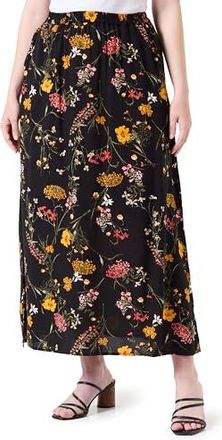 Vero Moda Vmeasy Maxi Jupe WVN GA Longue, Noir, M Femme