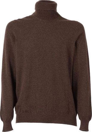 Fedeli Homme, Pulls, Brun, Taille: XL Pull &agrave; col roul&eacute;