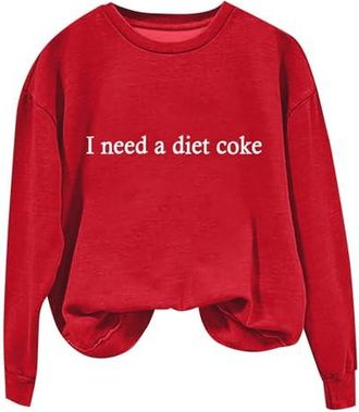 Generic Sweat-shirt pour femme - Imprim&eacute; graphique britannique - Haut surdimensionn&eacute; - Col rond - Manches longues - Automne - Hiver - D&eacute;contract&eacute; - Confortabl