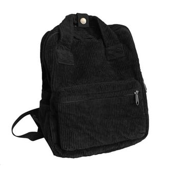 Generic Sac &agrave; dos pour ordinateur portable en velours c&ocirc;tel&eacute; - Poign&eacute;es de voyage, sac &eacute;l&eacute;gant pour ordinateur portable pour filles, petit sac &agrave; dos esth&eacute;tiqu