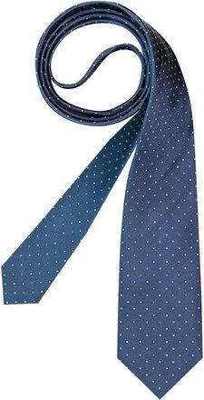 Olymp Herren Krawatte blau Gemustert