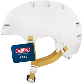 ABUS Fahrradhelm XOXO - Cityhelm im Skater-Look - Helm f&uuml;r Skateboard, Fahrrad, Scooter - mit optimiertem Kinnpolster - f&uuml;r Jugendliche und Erwachsene - Gr