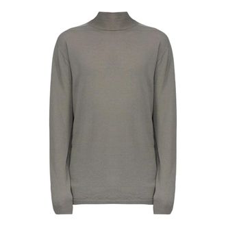 Rick Owens Pullover mit Rollkragen aus Schurwolle - - Knitwear - Herren - Braun - M