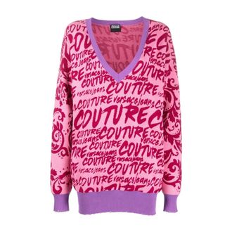 Versace Jeans Couture Damen, Strickwaren, Rosa, SGr&ouml;&szlig;e