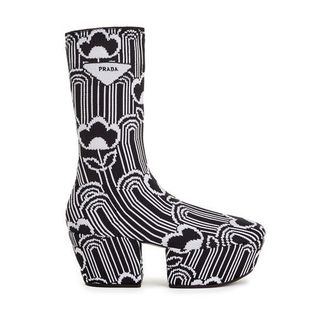 Prada Bottines en bi-mati&egrave;re