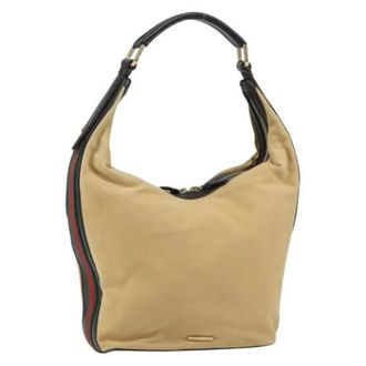 Gucci Sac bandouli&egrave;re en toile Pre-owned - Femme - Pre-owned - Beige - Taille: ONE Size