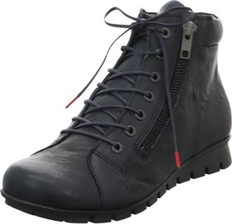 Think Think Menscha Damen pflanzlich gegerbte nachhaltige Stiefelette, Navy/Kombi 8000, 42.5 EU