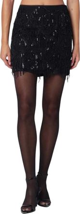 Rotate Rotate Birger Christensen, Femme, Jupes, Noir, Taille: 38 FR Jupe Noire en Polyester - Style Tendance