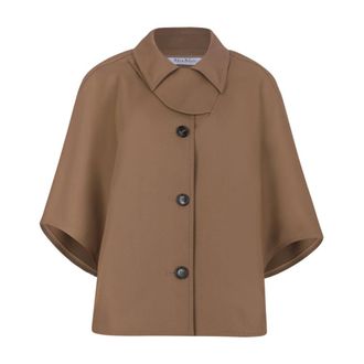 Max Mara Box Crop Cape - - Blouses & Shirts - Damen - Braun - S/M