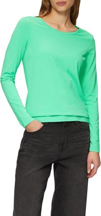 s.Oliver Longsleeve im Slim Fit aus Baumwollstretch