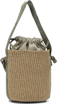 Chlo&eacute; Beuteltaschen - Compact Woven Paper Crossbody Bag - Gr. unisize - in Beige - f&uuml;r Damen