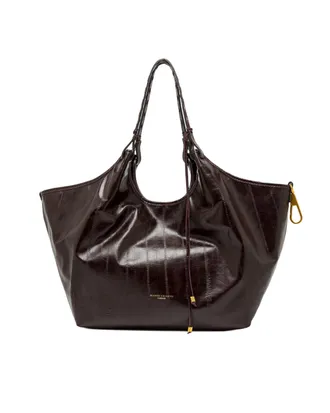 Gianni Chiarini Womens Shoulder Bag Dua Antique Ruby Cow Leather