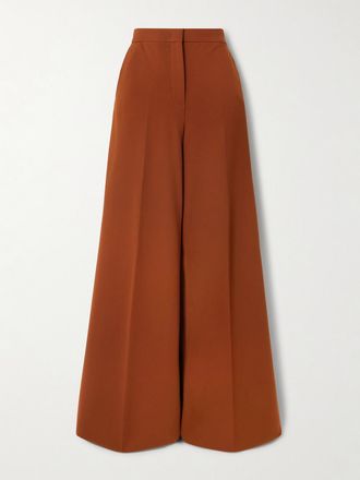 Max Mara Pantalon Large En Jersey Taverna - Rouge