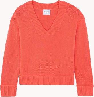 Kujten Pull cachemire femme col U, 4 fils - Pull Lara