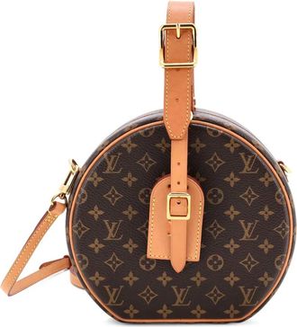 Louis Vuitton Petite Boite Chapeau Bag Monogram Canvas crossbody bag - Marron