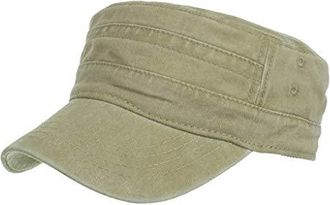 Generic Casquette de sport design vintage Top Cadet Casquettes en coton Casquette plate Casquette de baseball, kaki, Taille unique