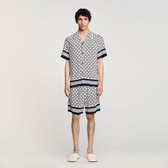 Sandro Chemise fluide à imprimé Square Cross