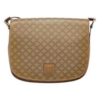 Celine Sac bandouli&egrave;re Vintage macadam Pre-owned - Femme - Pre-owned - Beige - Taille: ONE Size