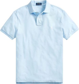 Polo Ralph Lauren Homme, Tops, Bleu, Taille: L Polo Slim Fit en Maille Bleu
