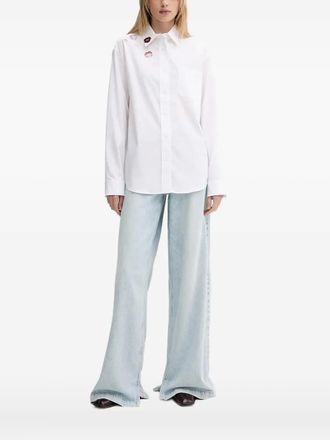 Miss Sixty chemise imprim&eacute;e &agrave; sequins - Blanc