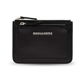 Dsquared2 Femme, Accessoires, Noir, Taille: ONE Size Pochette en cuir